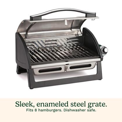 Churrasqueira a gás Cuisinart Grillster em aço inoxidável 8000 BTU ...