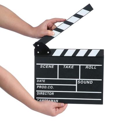 Clapper Board Hollywood Film Movie de madeira 30x27,2 cm com caneta ...
