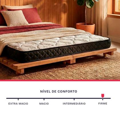 Colchão Casal Espuma D33 A Vácuo Ortopédica Certificada 138x188x14cm BF ...