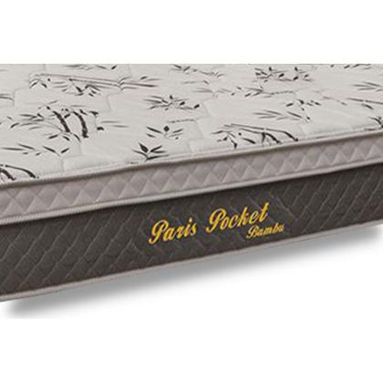 Colchão Herval Pocket Paris Bambu One side Solteiro 88 - Colchão ...
