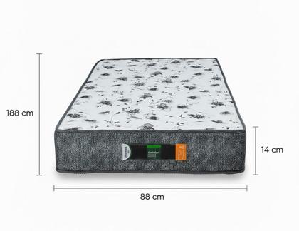 Colchão Solteiro Espuma D28 Supreme Comfort 14x88x188cm Cinza ...