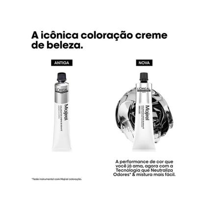 Coloração L'Oréal Professionnel Majirel 7.13 Louro Acinzentado Dourado ...