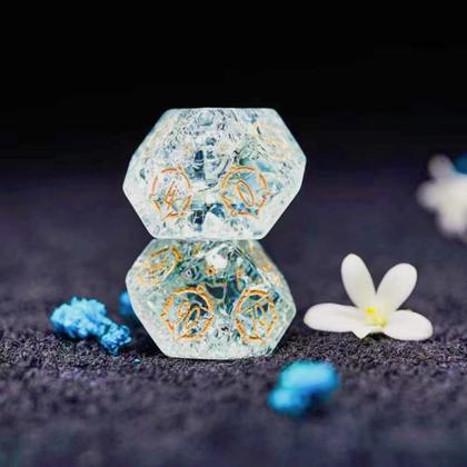 Conjunto de dados: DND Dungeons and Dragon Natural Crystal, RPG de luxo ...