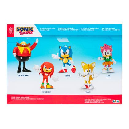 Conjunto de estatuetas JAKKS Pacific Sonic de 6 cm, pacote com 5 ...