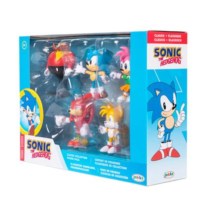 Conjunto de estatuetas JAKKS Pacific Sonic de 6 cm, pacote com 5 ...