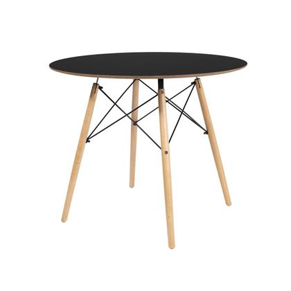 Conjunto Sala de Jantar Elegante Mesa Eames 90Cm Redondo Com 4 Cadeiras ...