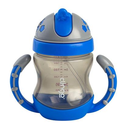 Copo para Bebê com Alças e Canudo em Silicone 240 ml +6 meses Clingo ...
