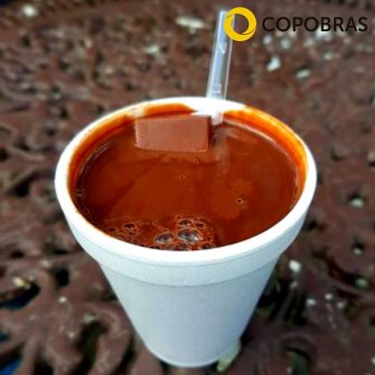 Copo Térmico de Isopor para Bebidas Copobras - 180ml - CX 1000 Unidades ...