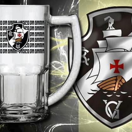 Copo Vasco Caneca de Chopp Cerveja Time de Futebol 340ml Vidro Oficial ...