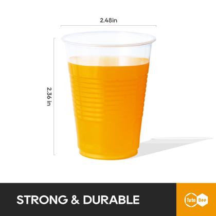 Copos de plástico descartáveis Turbo Bee 500 Pack 200mL Clear - Copo ...