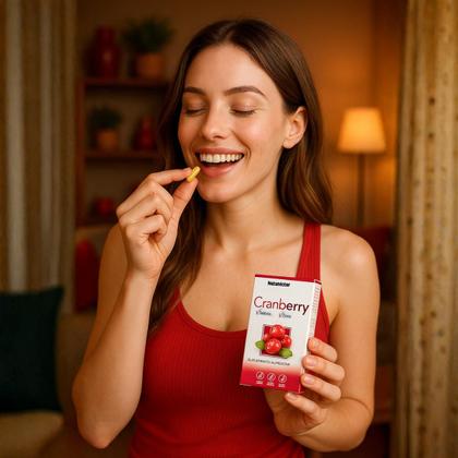 Cranberry Suplemento Fruta Natural Concentrado 500mg Extrato Seco Zinco ...