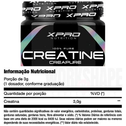 Creatina com Selo Creapure Xpro - A Melhor Creatina Alemã Xpro 300g ...