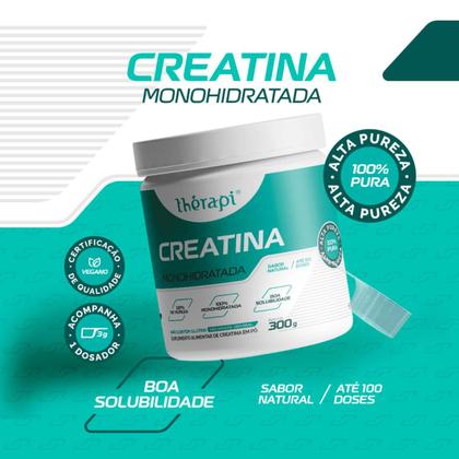 Creatina monohidratada therapi 100% pura 300g sem sabor - Creatina - Magazine Luiza