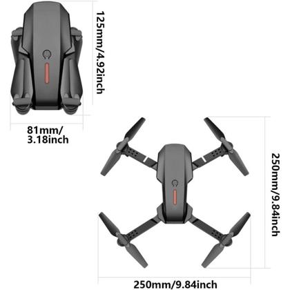 Drone E88 Câmera Única 4K Com 1 Bateria - SR Utilidades - Drone ...