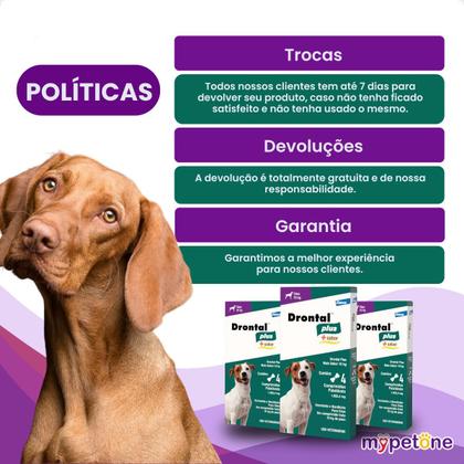 Drontal Plus Cães 10Kg Elanco - 4 Comprimidos - Vermífugo Pet ...
