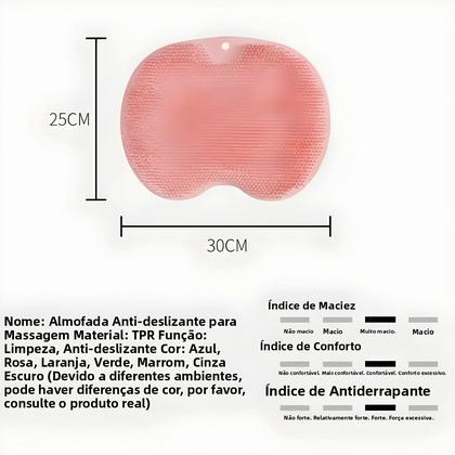 Escova De Massagem De Banho De Silicone Antiderrapante Multifuncional ...