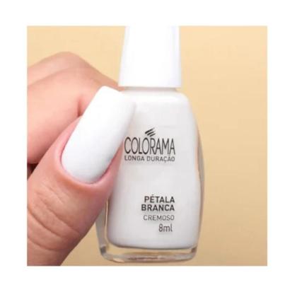 Esmalte Colorama 8ml Pétala Branca - Esmalte - Magazine Luiza