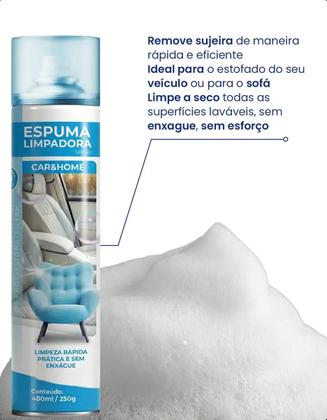 Espuma Limpadora Spray Etaniz 400ml Limpa Sujeira Pesada - Limpa ...