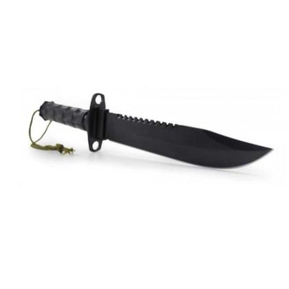 Faca Rambo Tatica Combate Militar Caça Pesca Bainha Nylon - aço - Faca ...