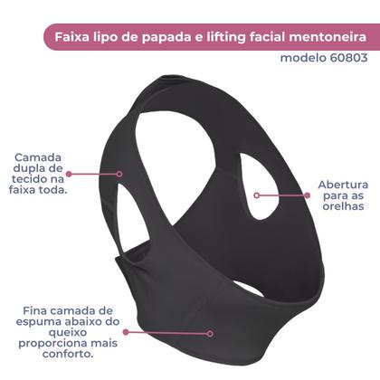 Faixa Para Lipo De Papada Lifting Facial Mentoneira New Form ...