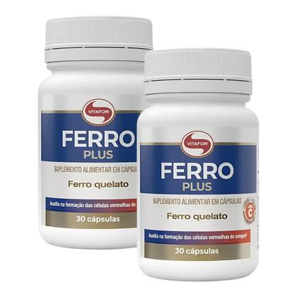 Ferro Plus 30 Cápsulas Vitafor Suplemento de Ferro com Vitaminas ...