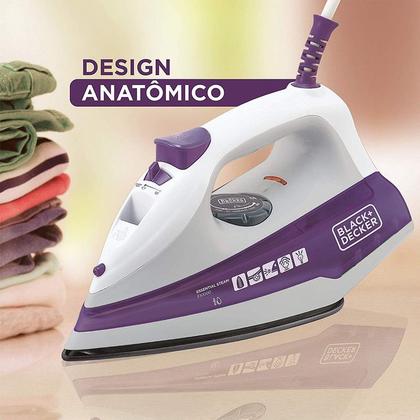 Ferro Spray Frontal Á Vapor Black Decker Roxo 110v - Black&Decker ...