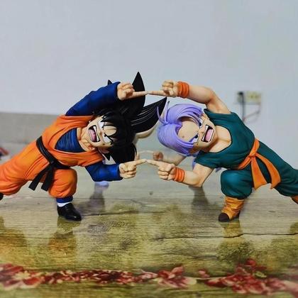Figura De Ação Do Dragon Ball Z Son Goten Trunks Corpo Combinado 10cm ...