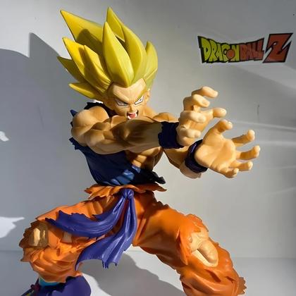 Figura De Ação Super Saiyan Son Goku Dragon Ball Z Kamehameha 16CM Em ...