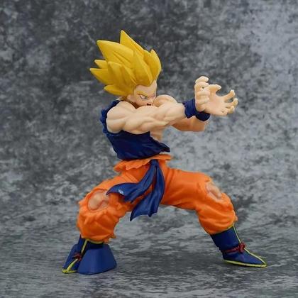 Figura De Ação Super Saiyan Son Goku Dragon Ball Z Kamehameha 16CM Em ...