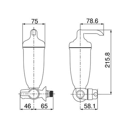 Filtro Agua Com Registro Acqua Bella Branco - LORENZETTI - LORENZETTI S ...