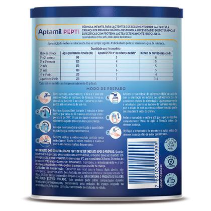 Fórmula Infantil Aptamil Pepti 0-3 Anos 400g - Fórmula Infantil ...
