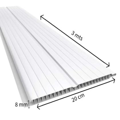 Forro de PVC 8MMX20CMX3M p/Cx Branco/Gelo 6m2 - Branco Gelo - Bariri ...