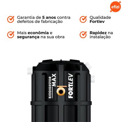 Fossa Séptica Biodigestor 700L/Dia Preta Fortlev - Biodigestor / Fossa ...