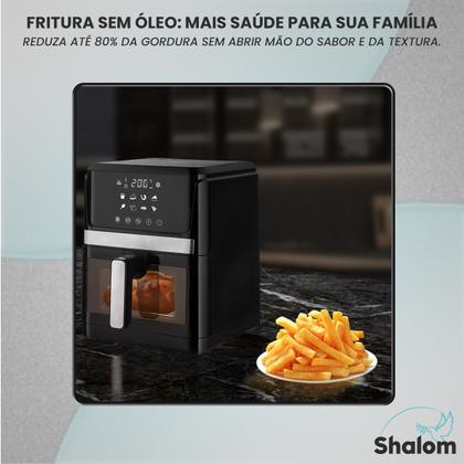 Fritadeira Elétrica Air Fryer Digital Touch 8 Litros 110V/220V 1600W ...