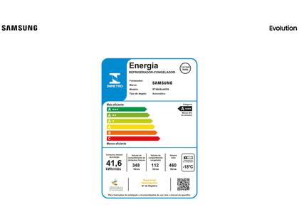 Geladeira Samsung Inverter RT6000K 460L Inox Look Bivolt RT46K6A4KS9/FZ ...