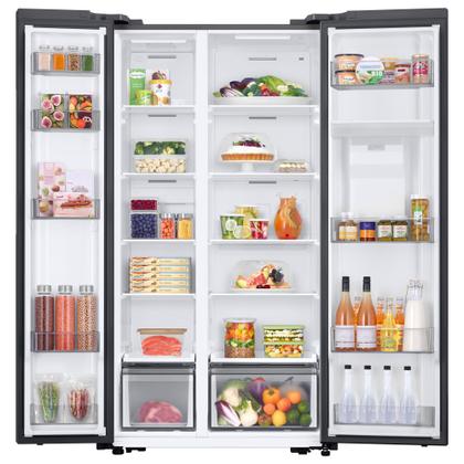 Geladeira Side by Side SmartThings com Dispenser de Água Samsung RS57 ...