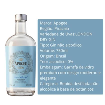 Gin Apogee Premium Zero Álcool 750ml - Gin - Magazine Luiza