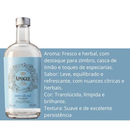 Gin Apogee Premium Zero Álcool 750ml - Gin - Magazine Luiza