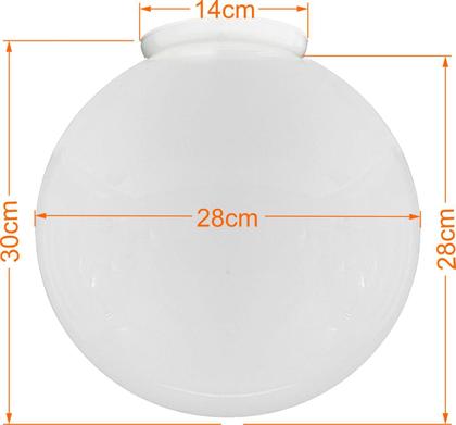 Globo De Vidro Com Colar 15 X 28 P/ Poste de Jardim - CM GLASS - CLEIDE ...