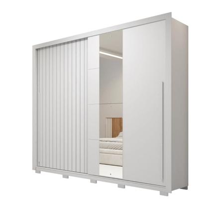 Guarda-Roupa Casal Ripado com Espelhos 2 Portas e 4 Gavetas Suburban ...