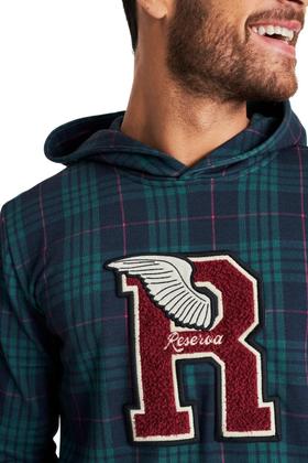 Hoodie Moletom Estampado Madras Reserva - Outros Moda - Magazine Luiza