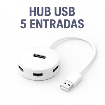 Hub Usb 5 Entradas 2.0 Expansor Para Notebook Pc E Desktop - Standard ...