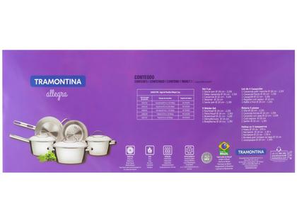 Jogo de Panelas Tramontina Inox 5 Peças - Allegra - Jogo de Panelas ...