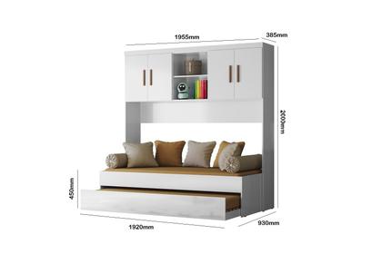 Jogo de Quarto Modulado Aéreo Ponte e Bicama Solteiro Ônix Flex Nature ...