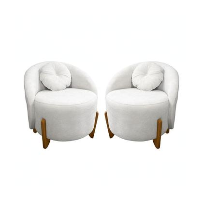 Kit 02 Poltronas Orgânicas Curvas Amsterdã Boucle - Montanari s Decor ...