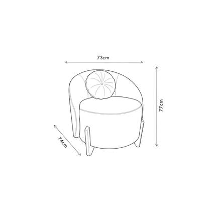 Kit 02 Poltronas Orgânicas Curvas Amsterdã Boucle - Montanari s Decor ...
