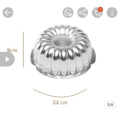 Kit 03 Forma Decorada Para Bolo Pudim 22cm Aluminio - CAPARROZ - Formas e Assadeiras - Magazine ...