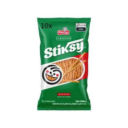 Kit 10 Palitinhos De Trigo Salgado Stiksy 30g - Elma Chips - Biscoito ...