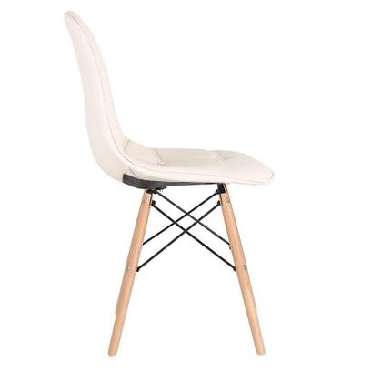 Kit - 10 X Cadeiras Estofadas Eames Eiffel Botonê - Base De Madeira ...