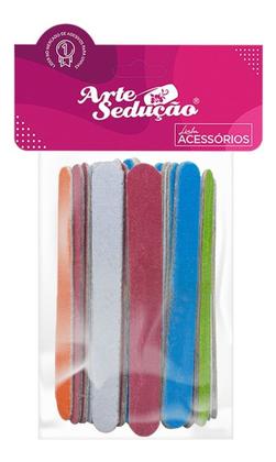 Kit 100 Mini Lixas Descartáveis Unhas Manicure Pedicure 8 Cm - Arte ...